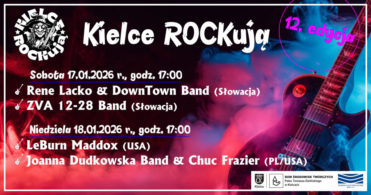 Bilety24 – Festiwal Kielce ROCKują (sobota, 17 stycznia), Kielce