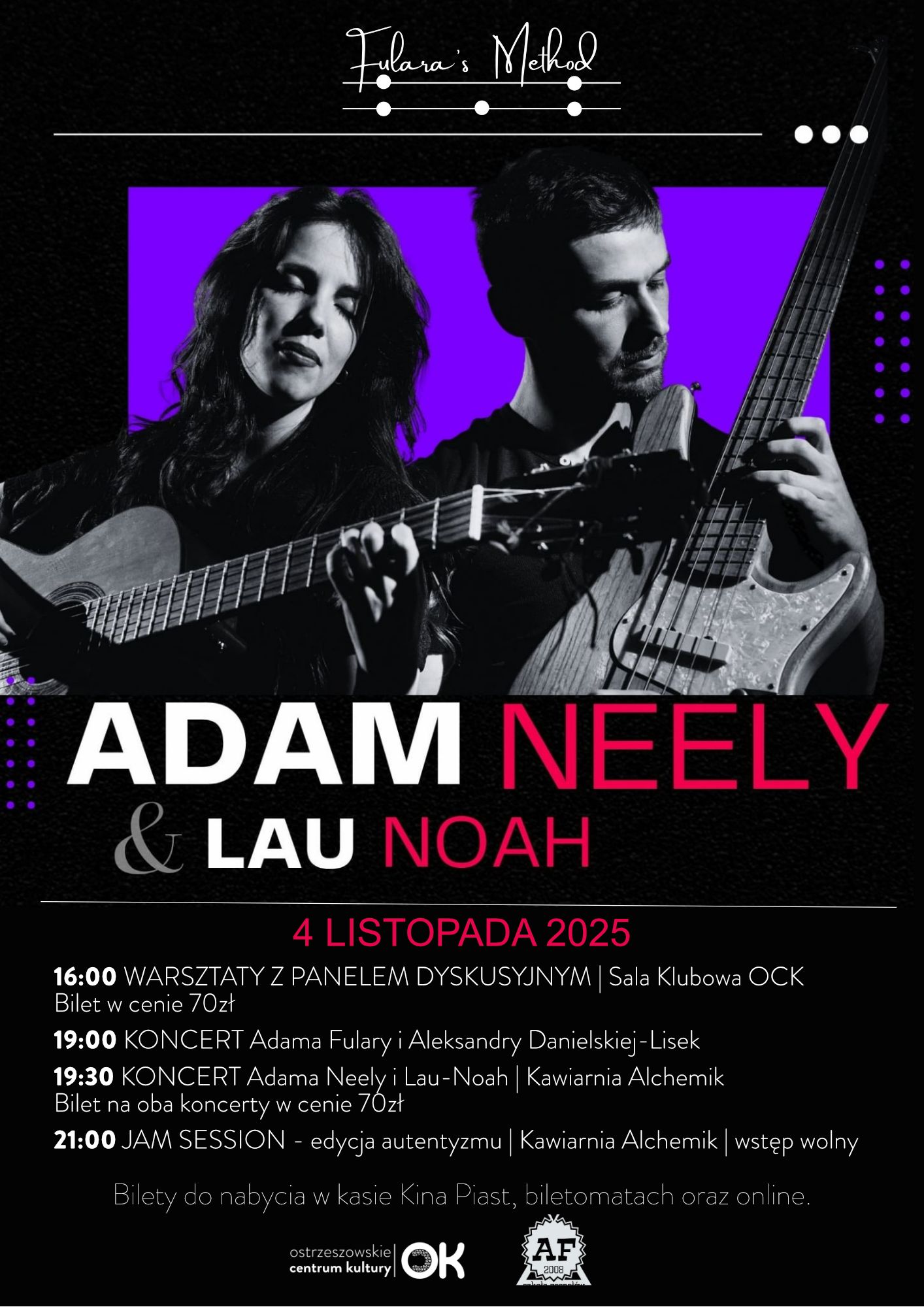 Bilety24 – Koncert | ADAM NEELY i LAU NOAH | ADAM FULARA I ALEKSANDRA ...